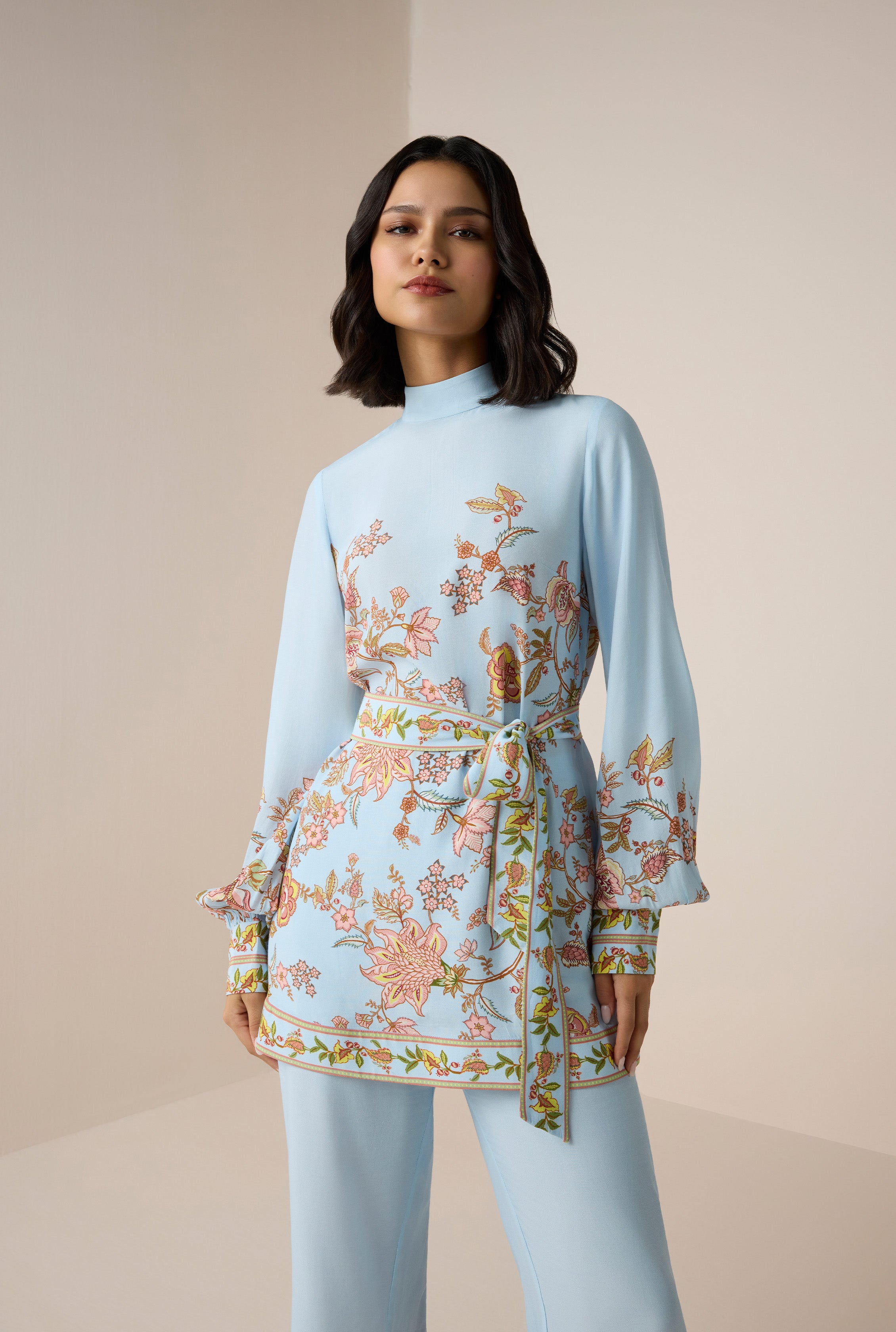 Riah Scarf Neck Top holds a hush of thoughtful design. – Hemant ...